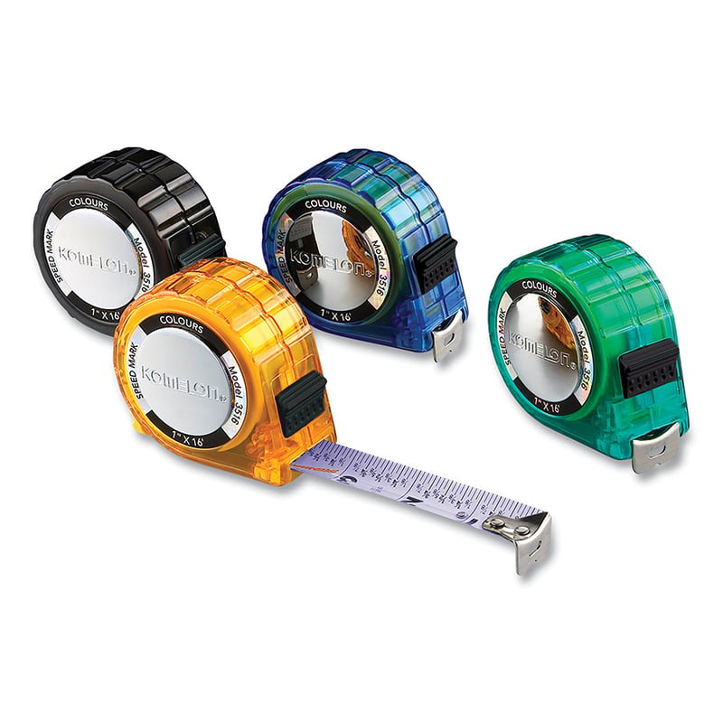 Colours™ Tape Measure 16 ft x 1 in W Assorted Colors | Circle Tool Supply