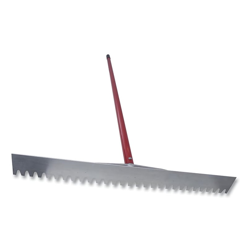Magnesium Asphalt Lute Rake 36 in Blunt Blade 7 ft Aluminum Handle ...